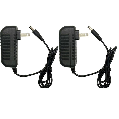 2PCS 12 Volt 2 Amp AC/DC ADAPTER POWER SUPPLY CORD 12V 2A 5.5mm/2.5mm ...