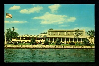 New York NY postcard Long Island, Oakdale Snapper Inn restaurant chrome ...