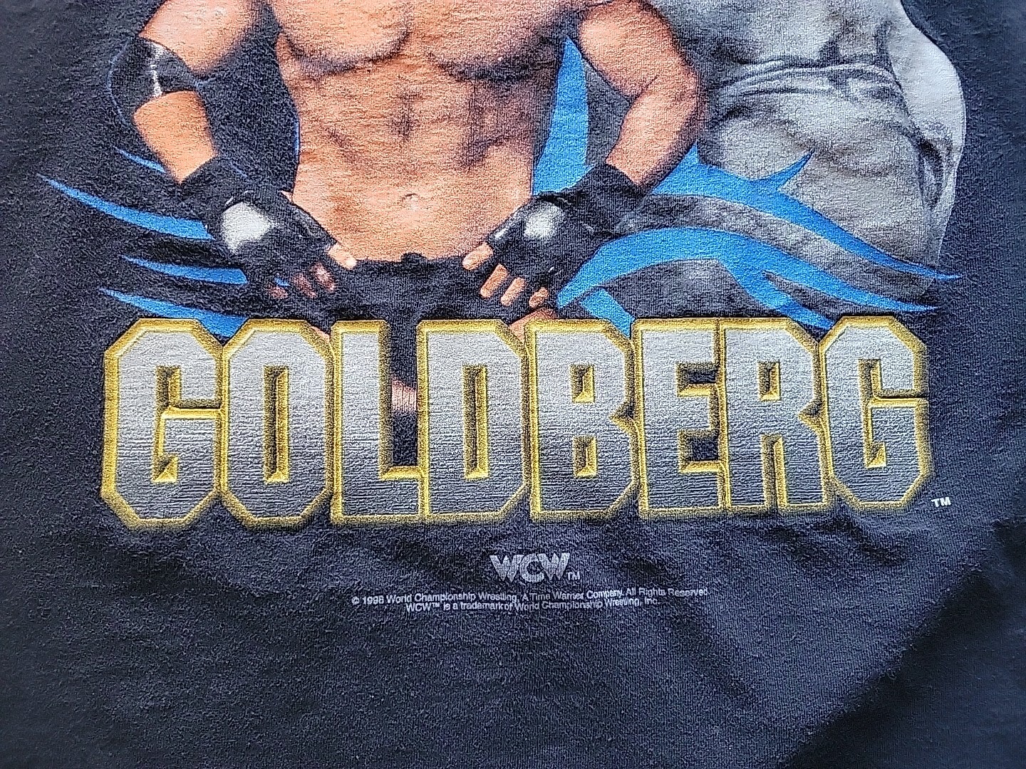 Vintage 1998 WCW Wrestling Bill Goldberg Graphic Heav… - Gem