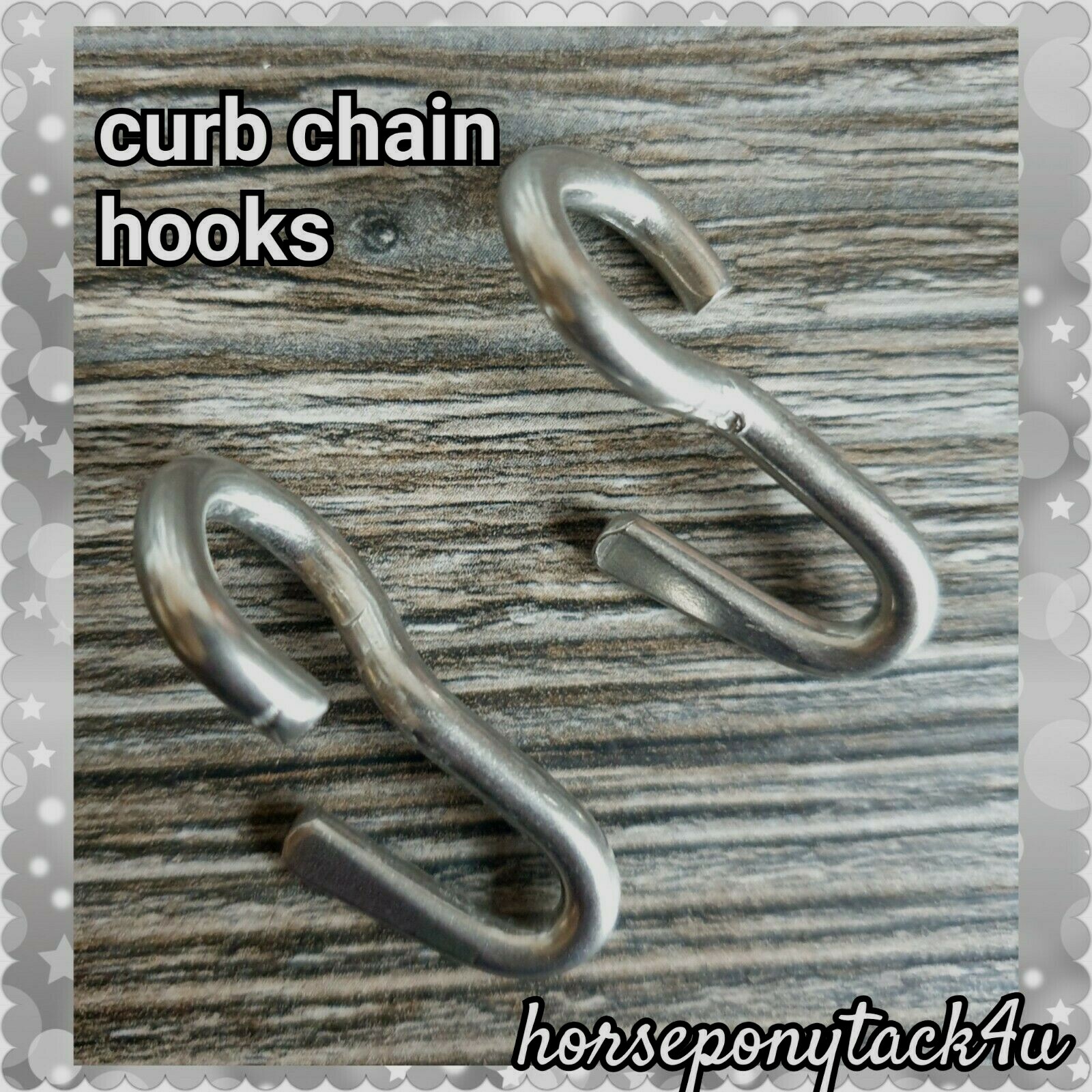 STAINLESS STEEL CURB CHAIN OR HOOKS RUBBER CHAIN GUARD FOR PELHAM BIT ...