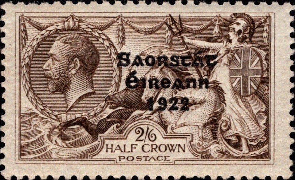 Ireland Scott #77b-79b 1928 MINT-NH except for LH on 79b WIDE DATE ...