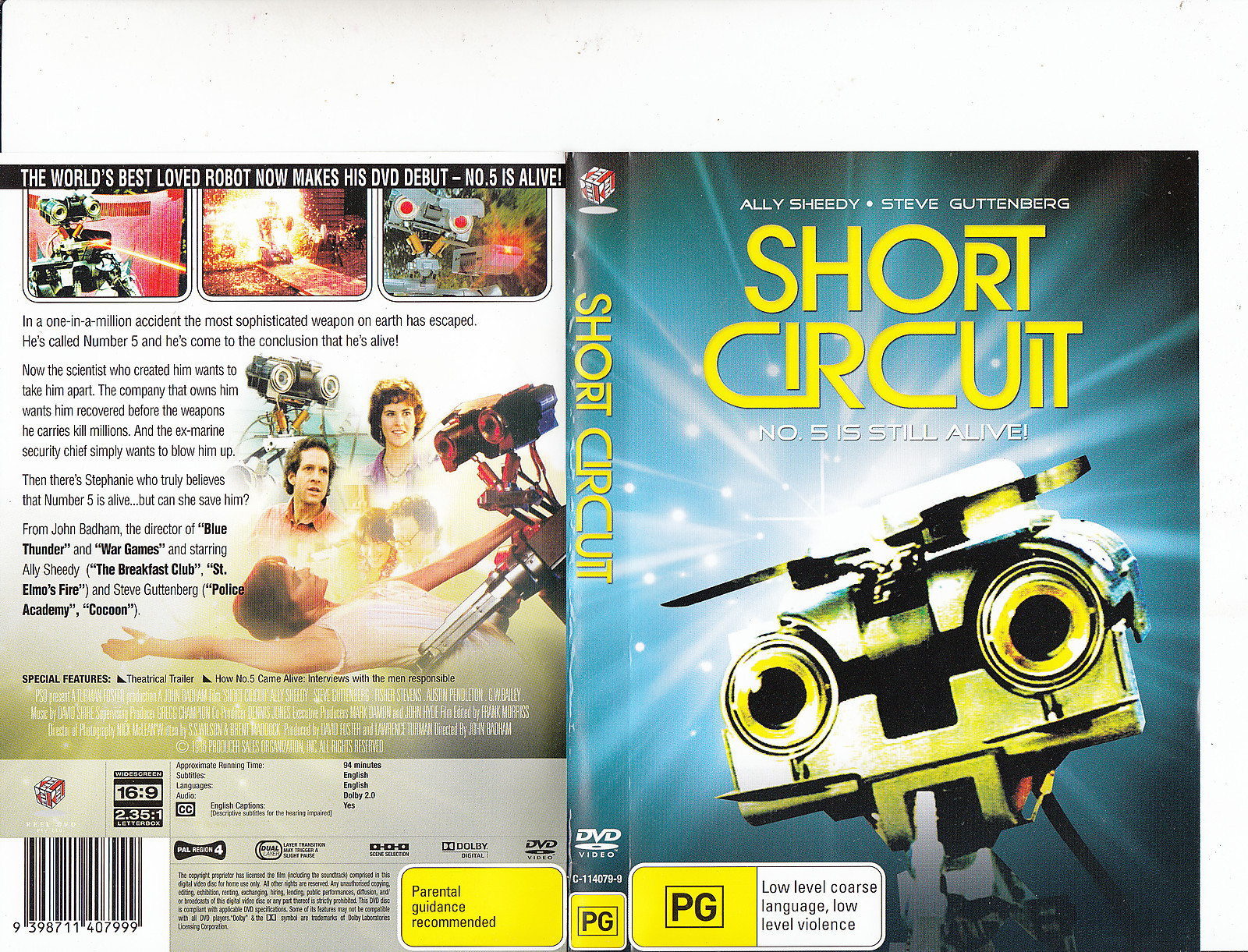 Short Circuit-1986-Ally Sheedy-Movie-DVD | eBay