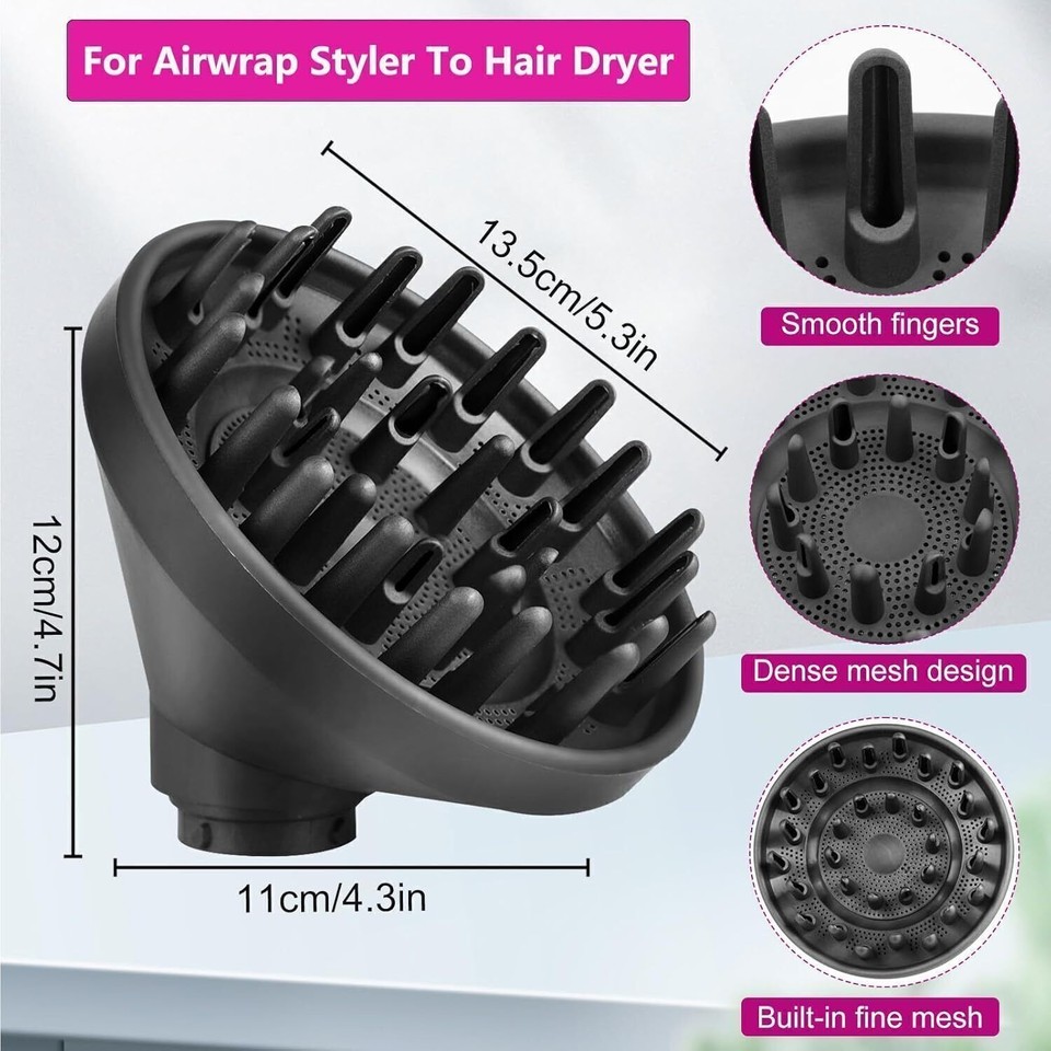 Enhanced Curl Definition Diffuser Attachment for Dyson Airwrap Styler ...