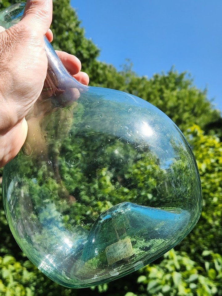 Kent Glass Pontil Aqua Glass Large Flask Kent Ohio 1830 | eBay