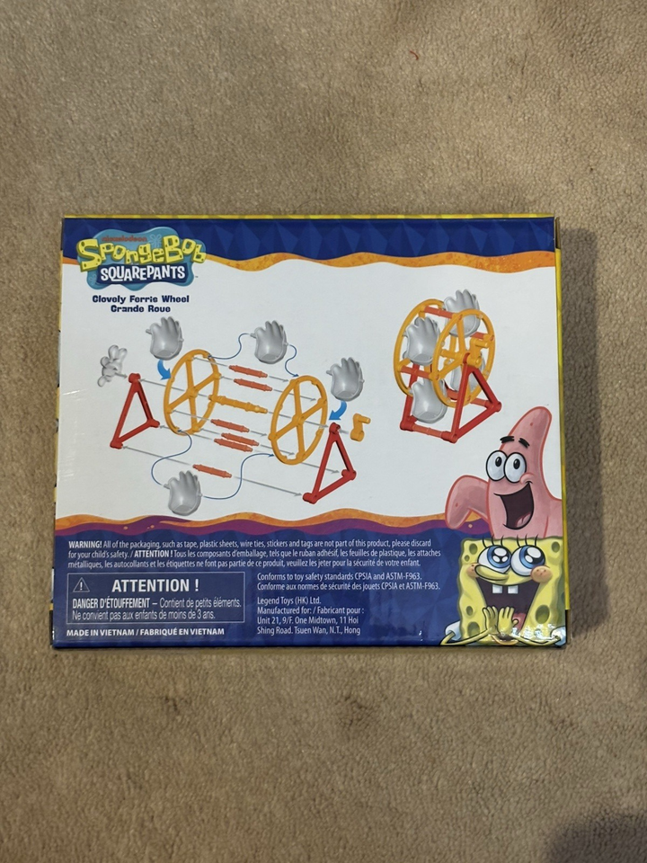 SpongeBob SquarePants GLOVELY FERRIS WHEEL Playset Nickelodeon with 1 ...
