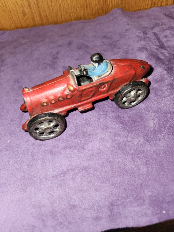 1920’s AC Williams Boat Tail Red Race Car Replica with Nice Paint. 5 ¼ ...