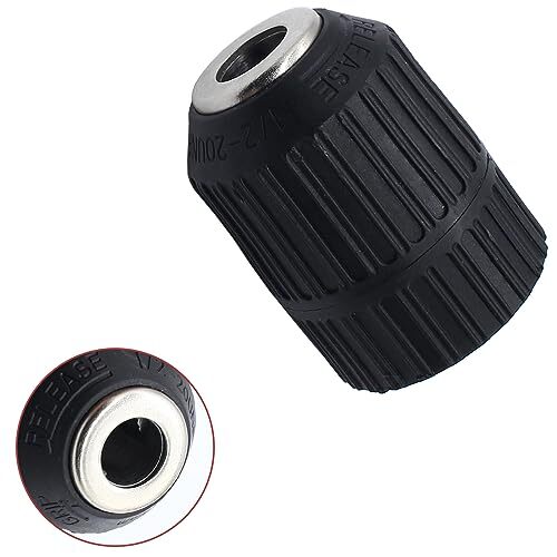 1/2" Quick Change Keyless Drill Chuck Adapter 2.0-13mm 1/4-Inch Hex ...