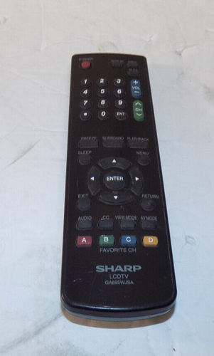 Sharp LCD TV Remote Control GA695WJSA IR Tested Working | eBay