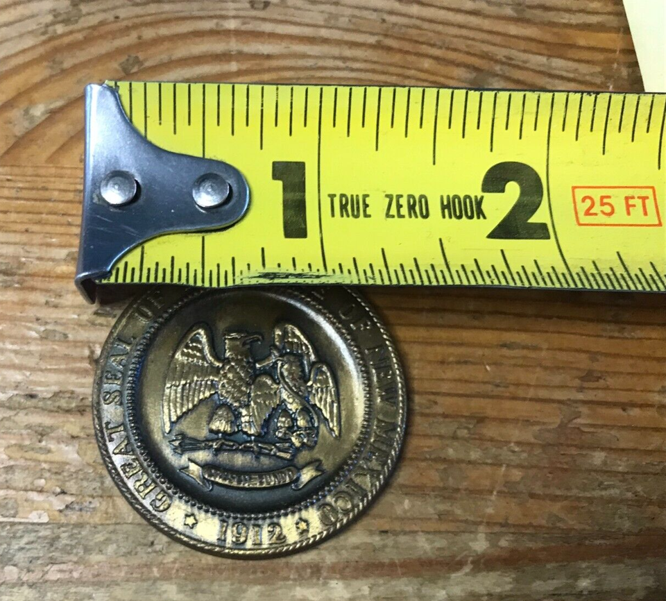 New Mexico Golden Anniversary Coin 1912 1962 50th Statehood Medallion ...