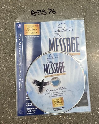 Bibles On DVD: The Message - Numbered Edition DVDNo Case No Tracking # ...