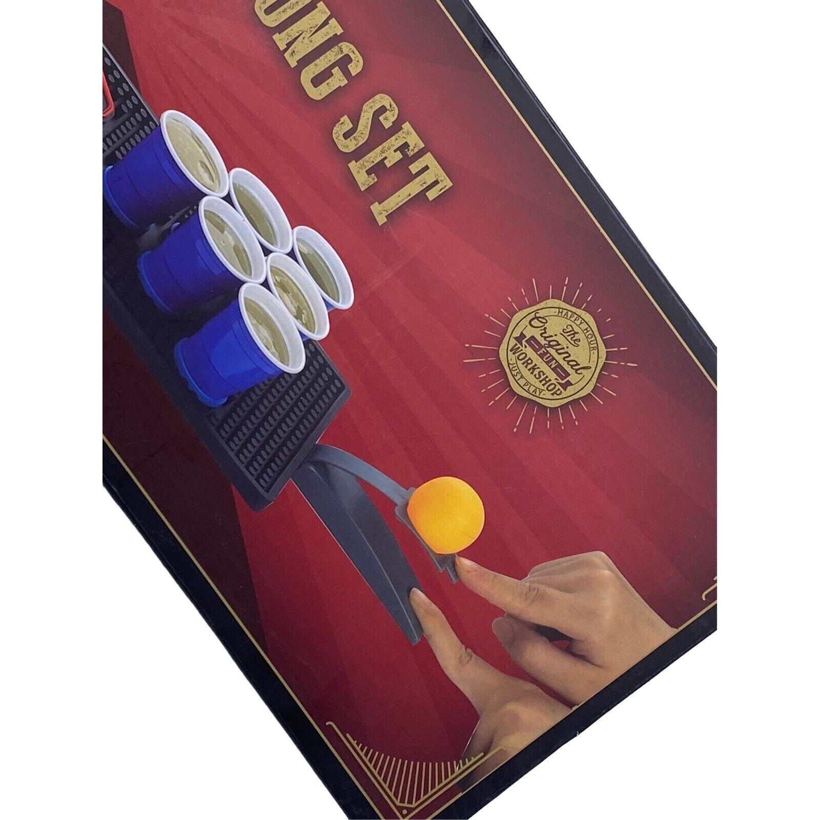 The Original Fun Workshop Bar Mat Mini Beer Pong Two Player Set-New | eBay