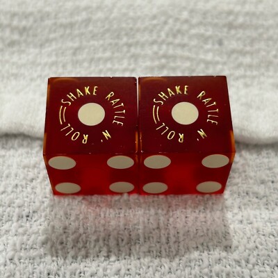 Pair Closed Hard Rock Hotel Shake Rattle N' Roll Casino Dice, LV, NV ...