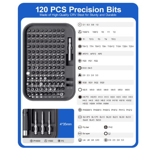 #1 Gunsmith Set 120 Bits Of Screwdriver Pro Gunsmithing Firearm Tools ...