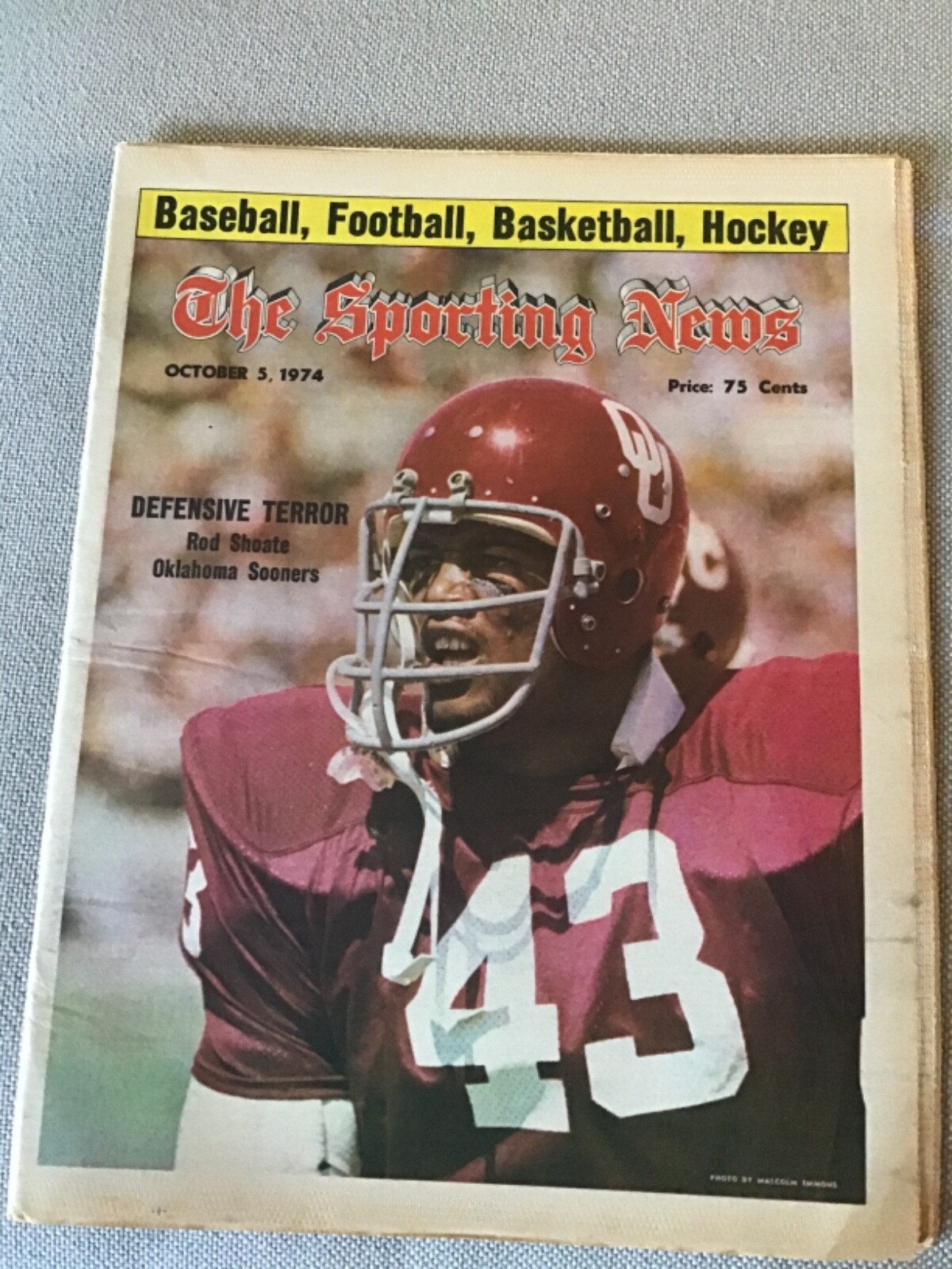 Sporting news 1974 Rod Shoate Oklahoma newsstand | eBay