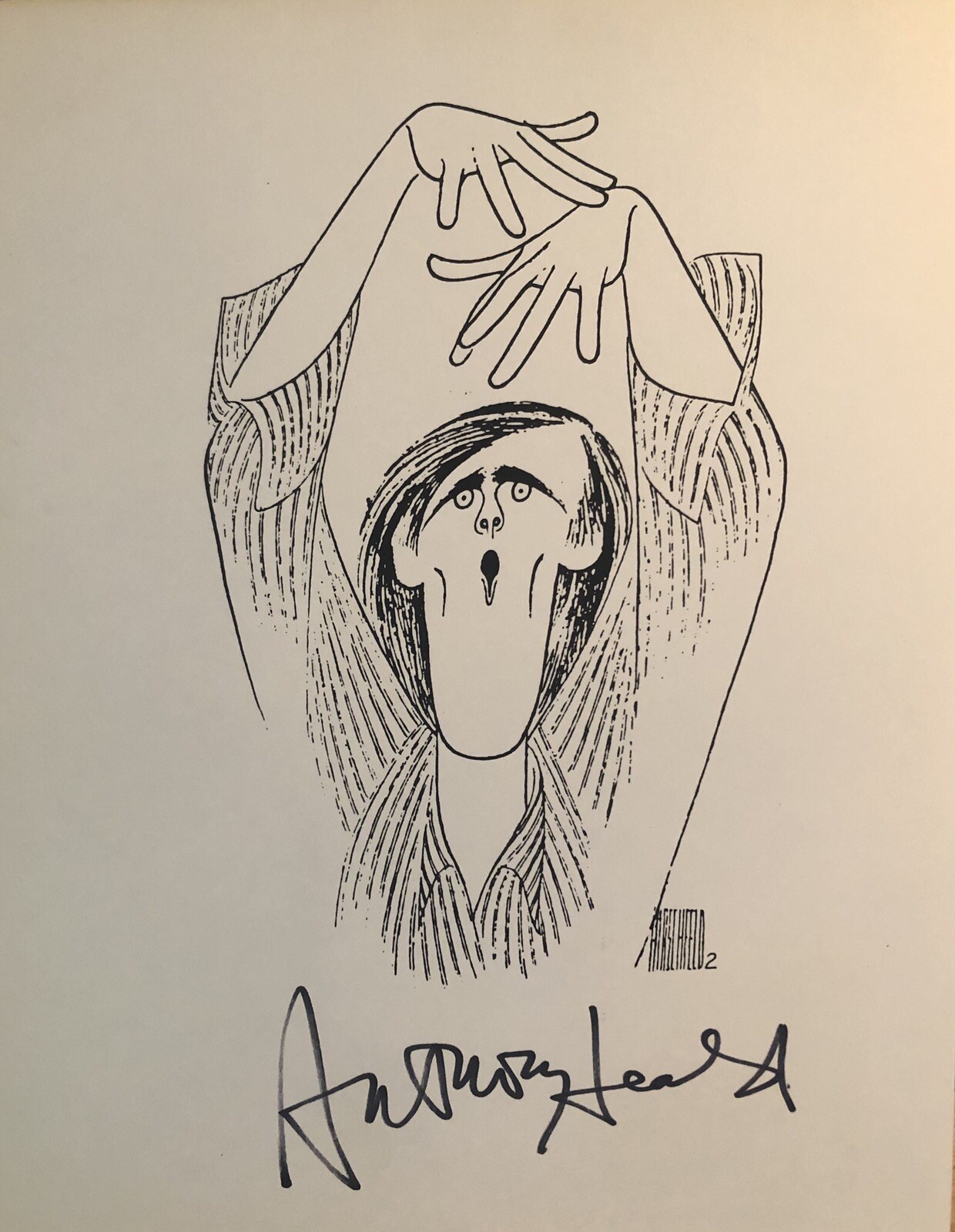 Anthony Heald Signed Al Hirschfeld Print - A SMALL FAMILY BUSINESS ...