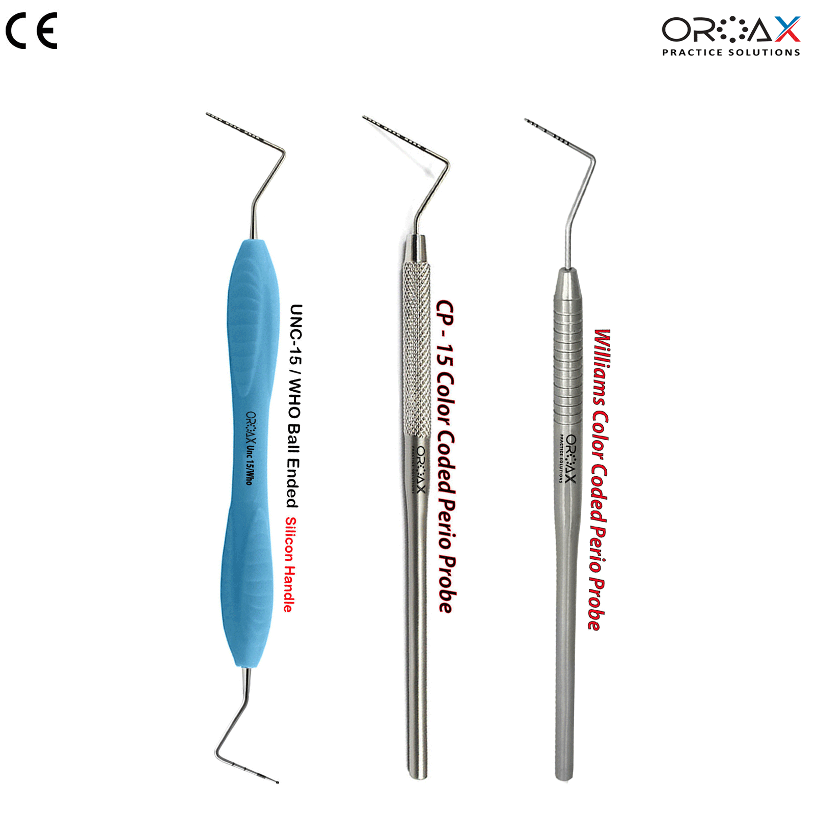 Dental Probes Periodontal Gum Depth Measuring Color Coded Probe ...