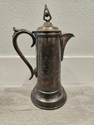 Vtg Homan Silver Plate Co. Pitcher Quad. Plated Bethany Baptist Church ...