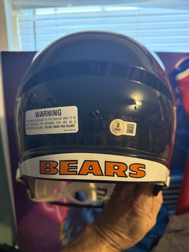 Chicago Bears Mike Singletary HOF 98 Full Size Helmet NFL Licensed | eBay