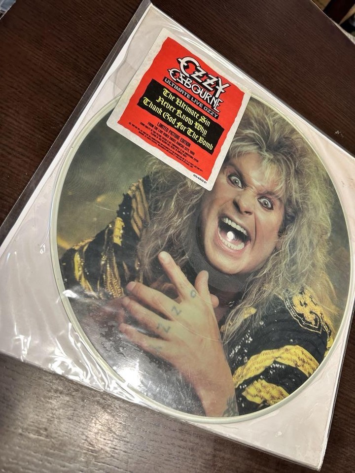 Ozzy Osbourne Picture Disc Vinyl Record Limited Edition Collectible ...