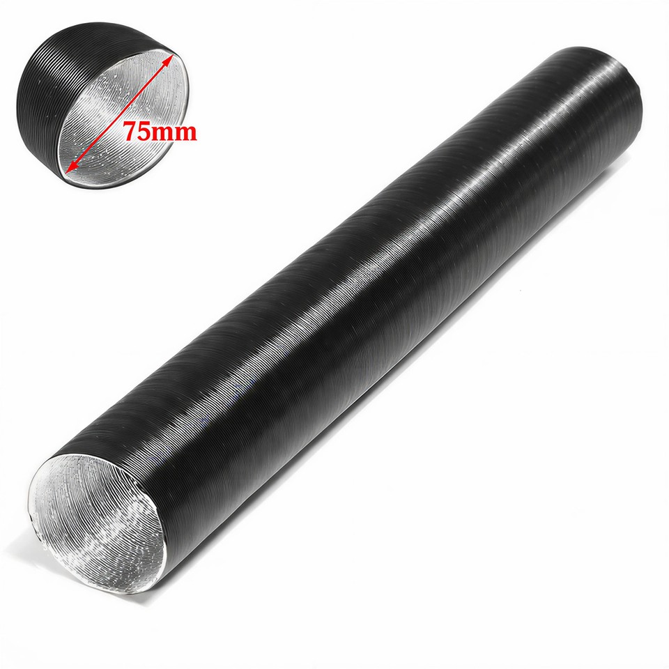 25/42/60/75/90mm Pipe Ducting Duct Hose Tube 100cm For Air Diesel ...