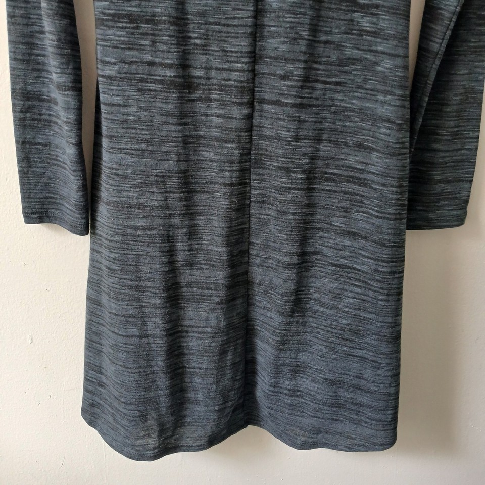 Prana Women's Size Medium Nadia Faux Wrap Dress Heathered Long Sleeve ...