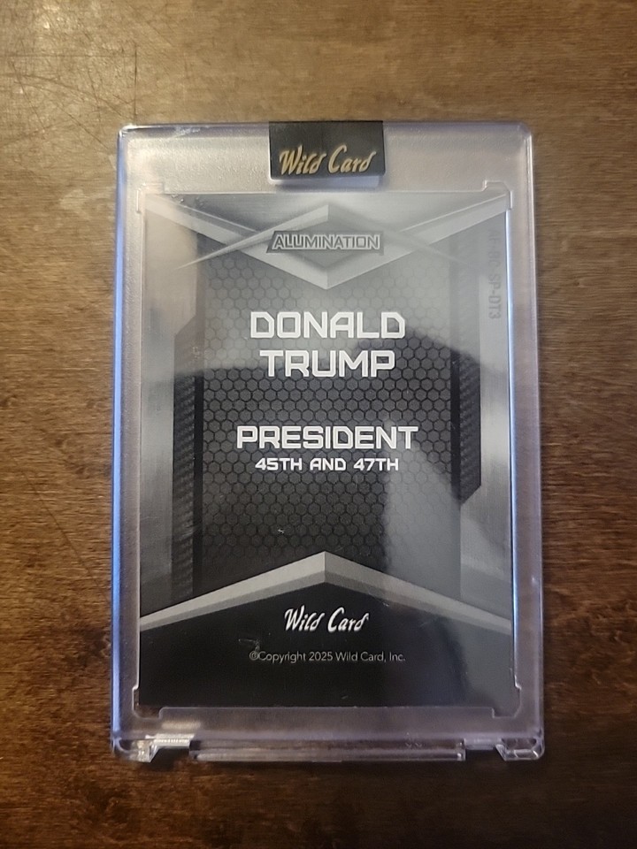 2025 Wild Card Alumination Donald Trump 8/10 🔥 Inauguration Edition | eBay