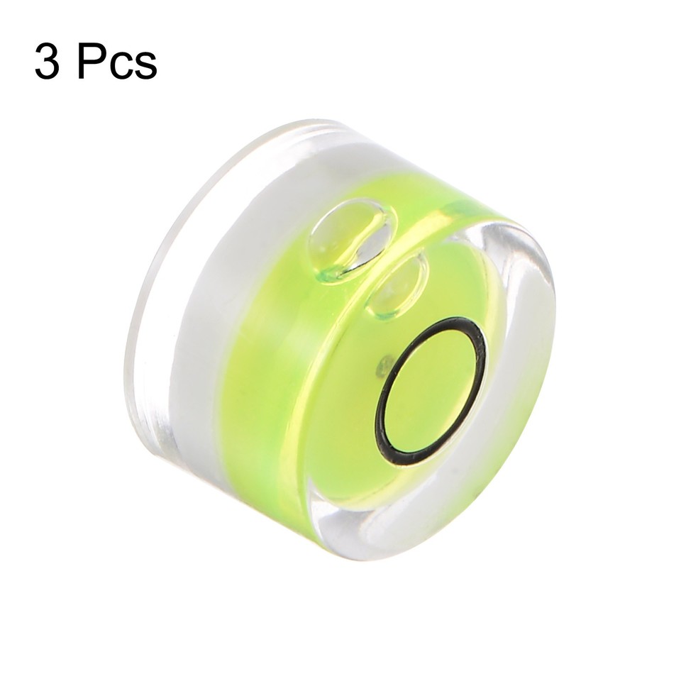 3pcs Round Bubble Level 12x7.5mm Mini Circular Bullseye Spirit Levels, Lime | eBay