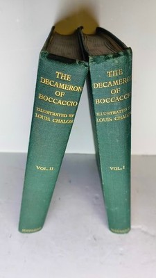 1940's Illustrated THE DECAMERON Volume 1 & 2 First & Second Boccaccio, Giovanni | eBay UK