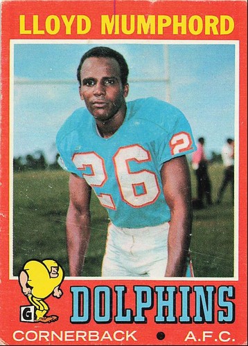 1971 Topps Lloyd Mumphord Rookie Miami Dolphins #17 | eBay