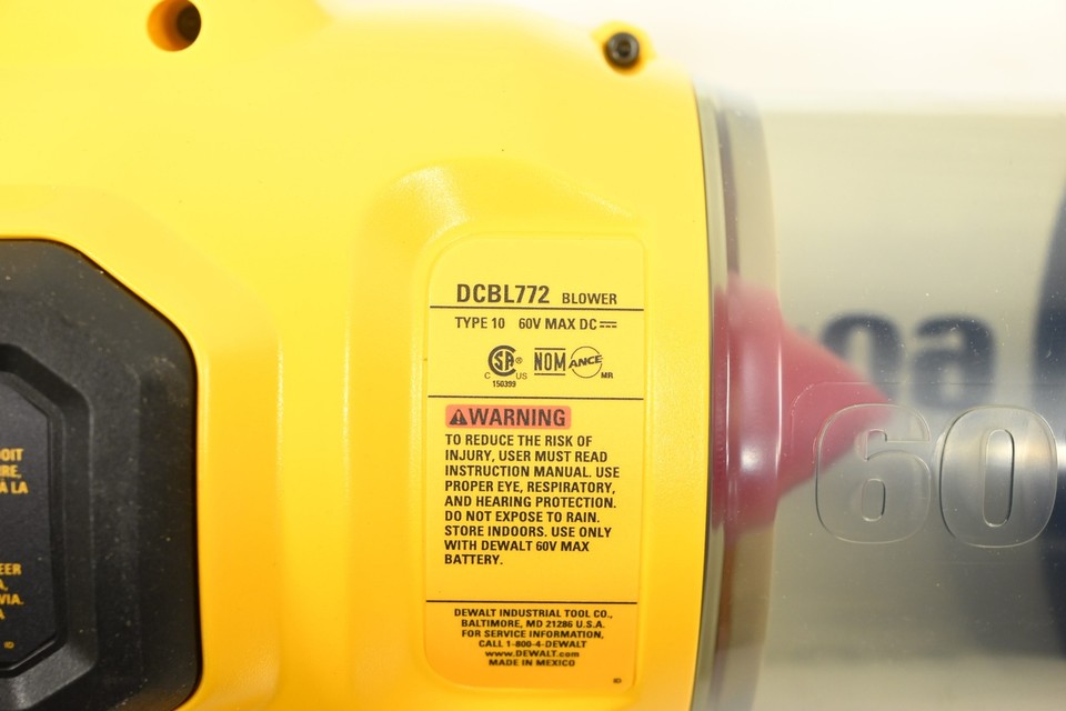 Dewalt DCBL772 FLEXVOLT 60V MAX Axial Handheld Blower 885911618311| eBay