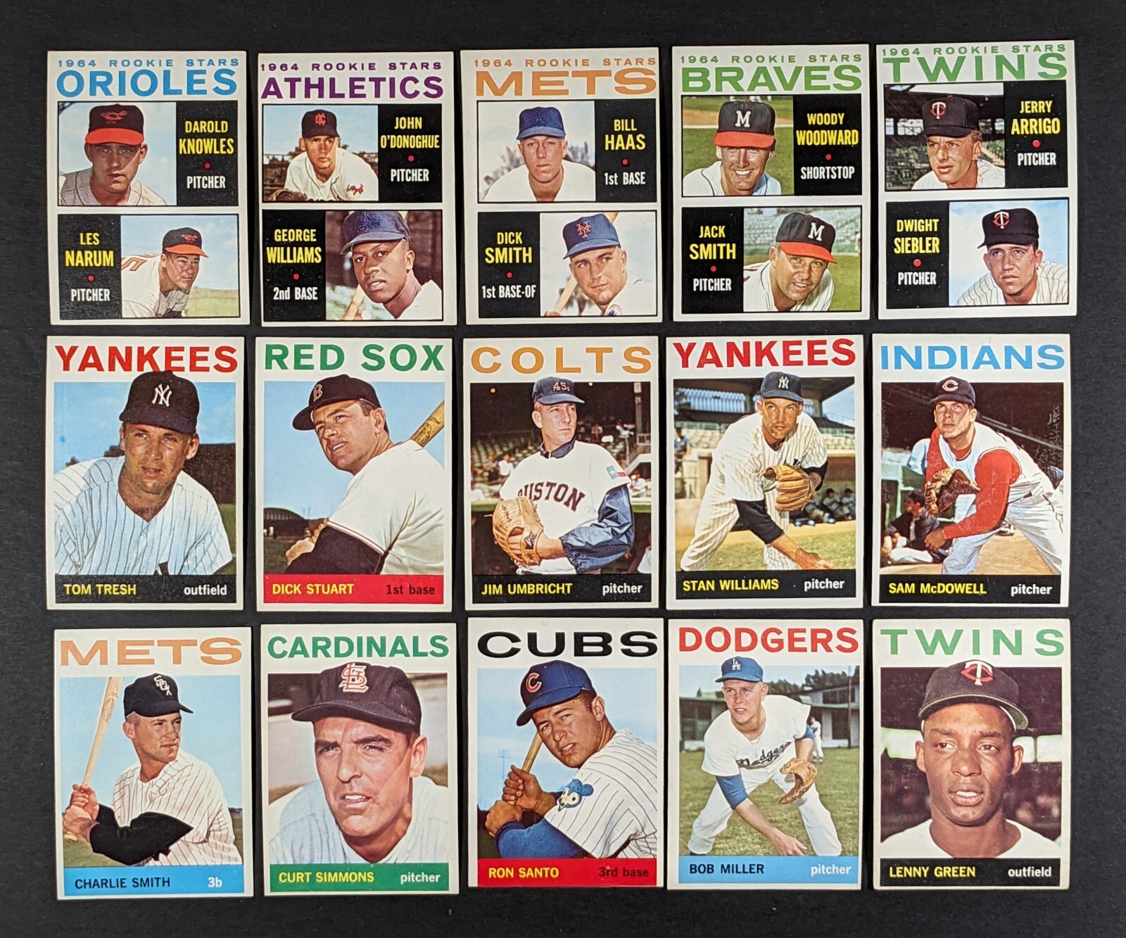 1964 Topps Baseball Starter Set 15 Cards | eBay