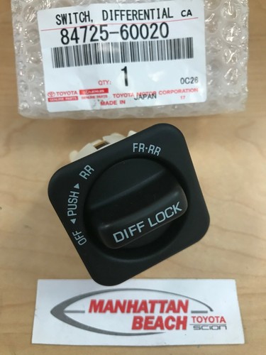93-98 LAND CRUISER DIFFERENTIAL LOCK SWITCH SWITCH Genuine Toyota 84725 ...