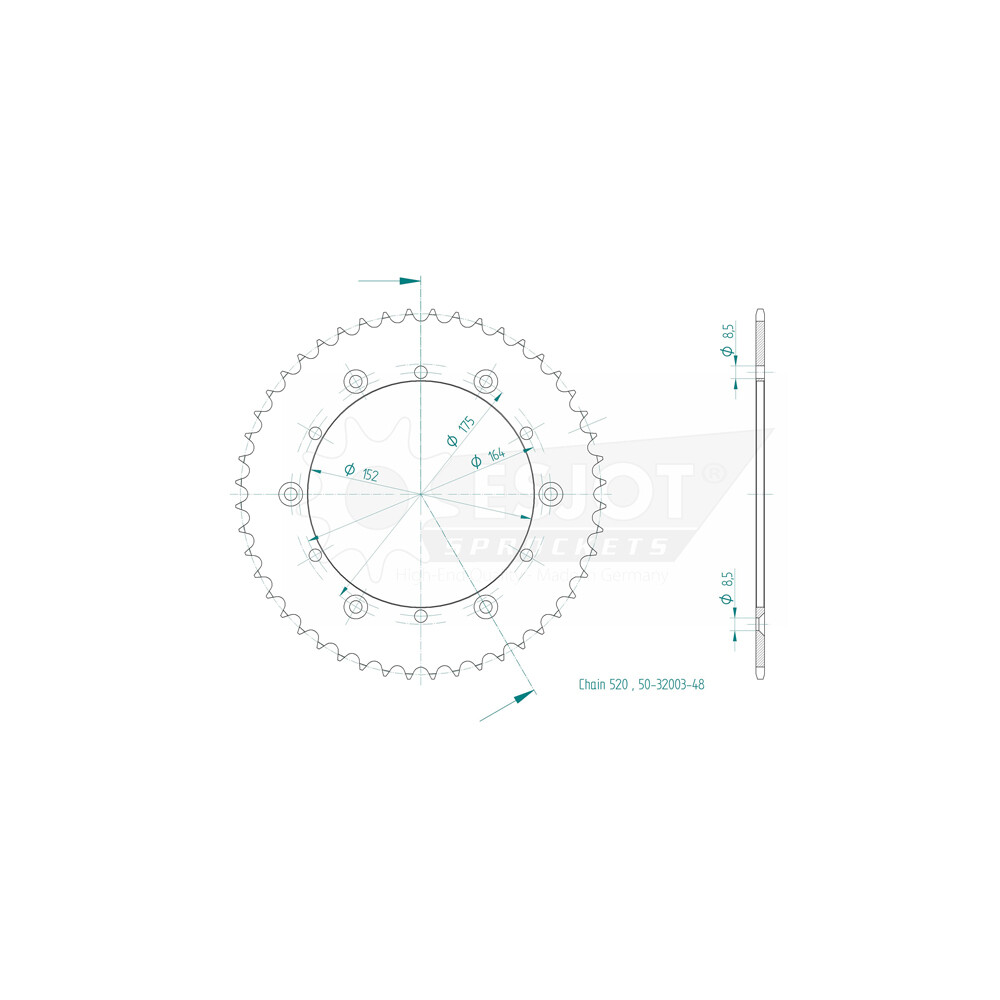 Sprocket Rear 520-48T Steel for TM SMR 450 F 2011 2012 2013 2014 | eBay