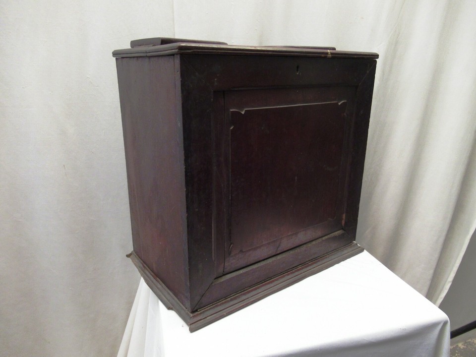 Antique Gentlemen'S Traveling Bureau Writing Box Secretary Lap Desk ...