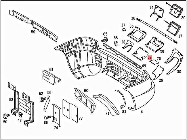 Genuine+Mercedes-Benz+Cover+16388004059999+OEM for sale online | eBay