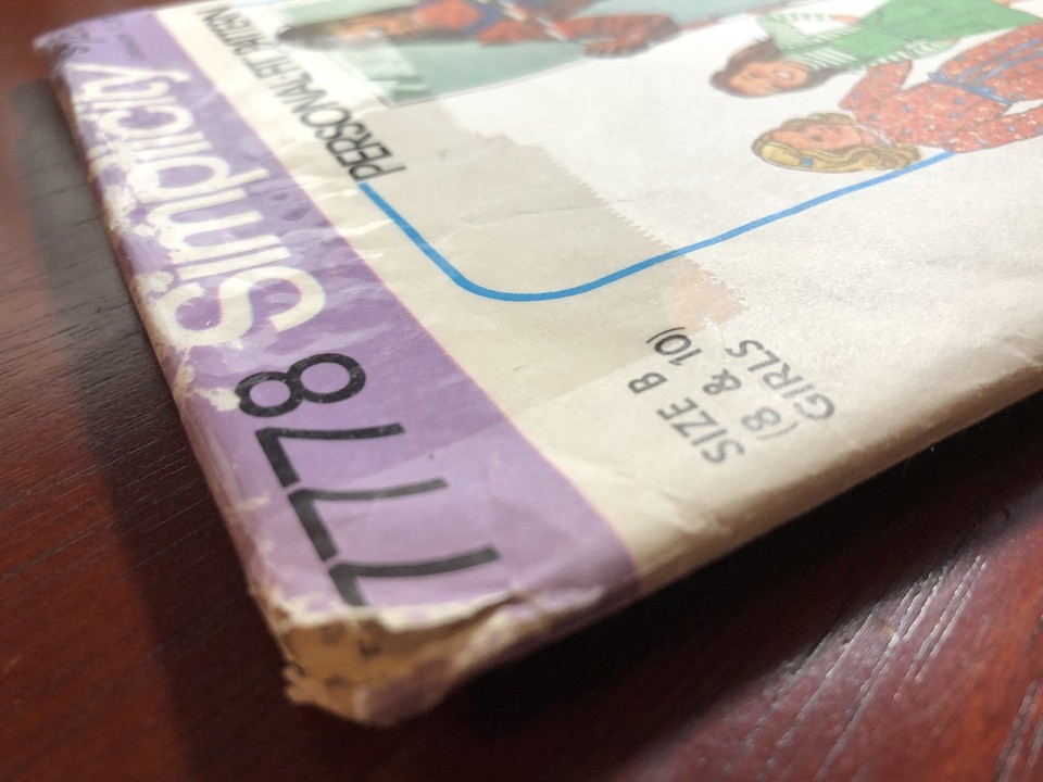 Sewing Pattern 1970’s Simplicity Number 7778 SZ 8 & 10 Year 1976 Dress ...