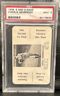 1936 S and S Game Charlie Gehringer PSA 9 HOF Detroit Tigers | eBay