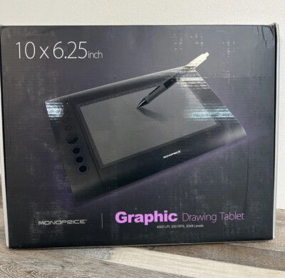 Monoprice 10594 Graphic Drawing Tablet 10"" x 6 1/4"" 110594 ( NEW ...