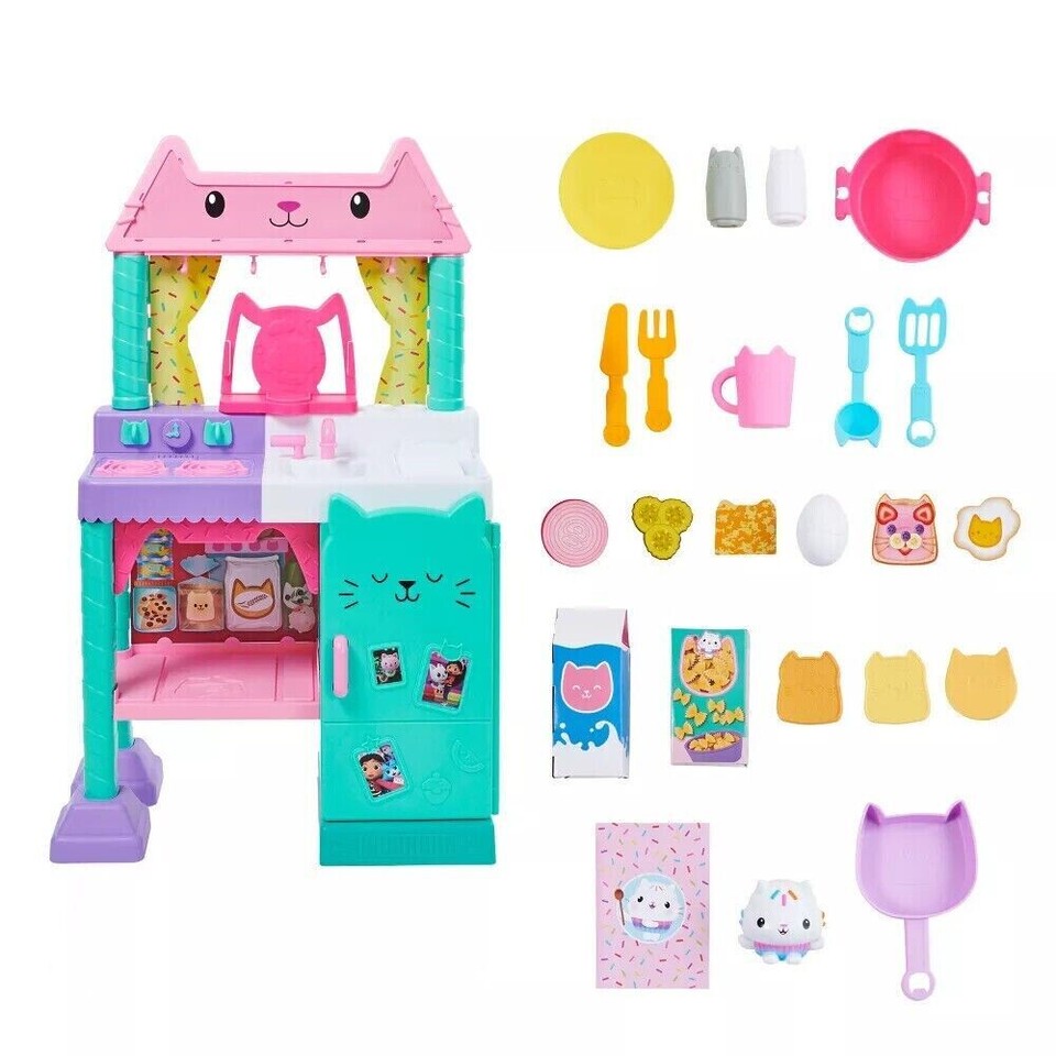 Gabby’s Dollhouse, Cakey Kitchen Set for Kids with Play Kitchen ...