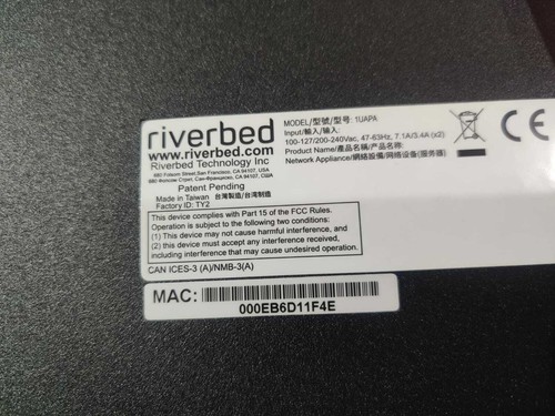 Riverbed SteelHead CX3080 B010 1U CXA-03080-B or CXA-3080 | eBay