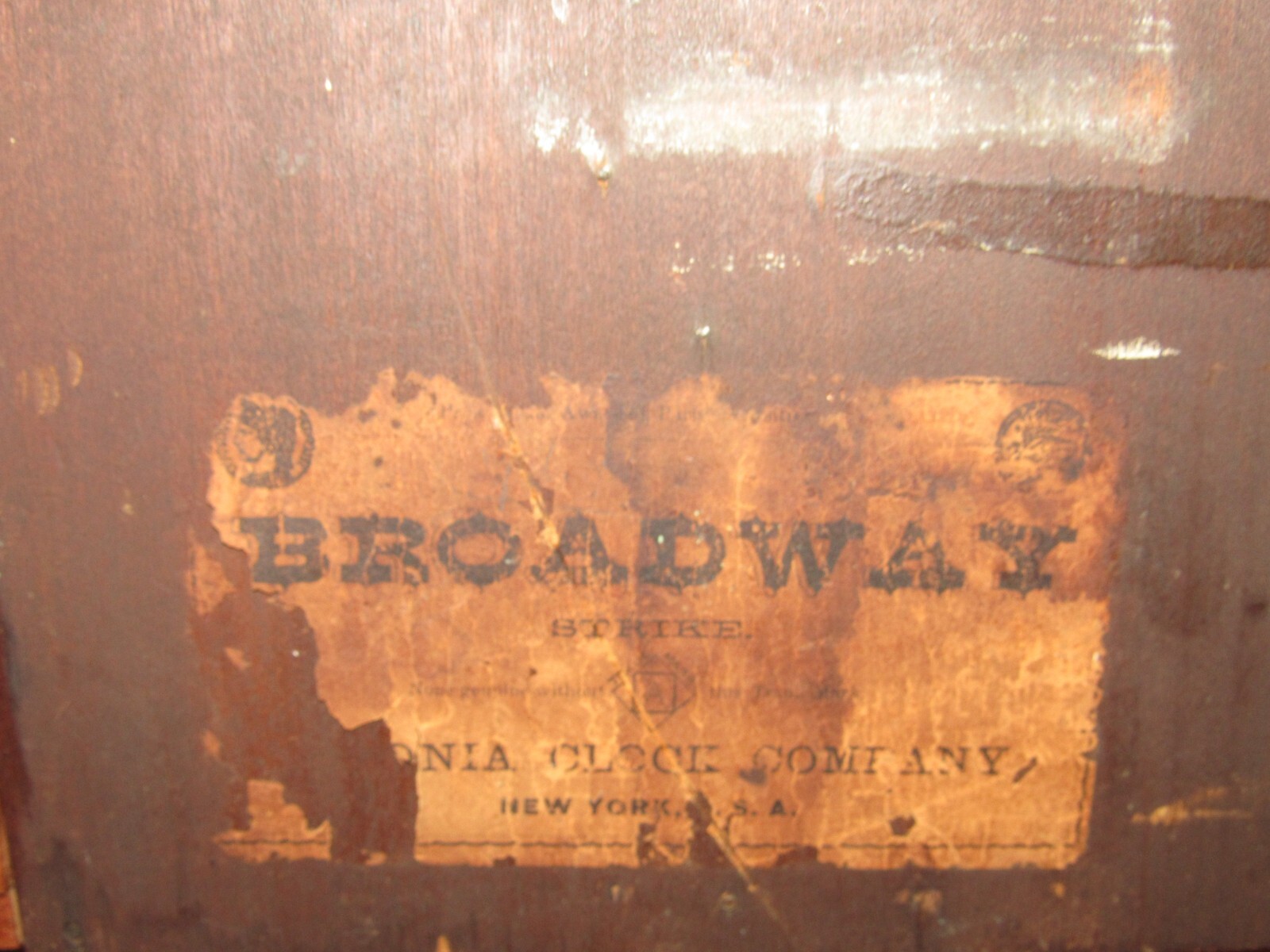 Antique Ansonia "Broadway" Parlor Clock with Side View Glass 8-Day ...