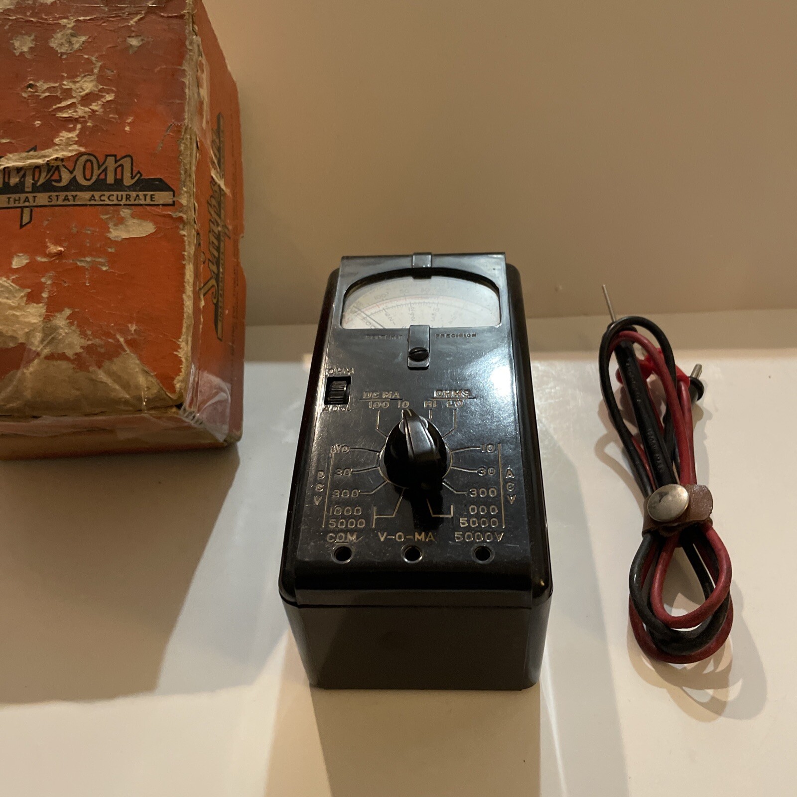 vintage simpson electric meter instrument - It Works. | eBay