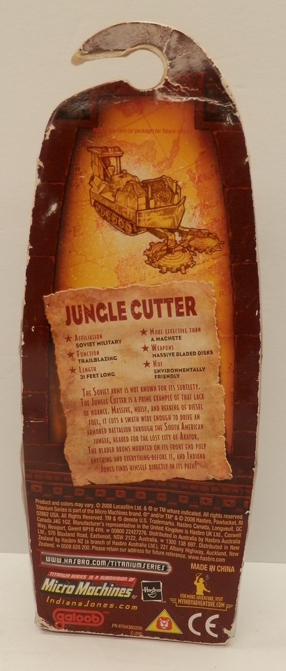 Indiana Jones Titanium Edition Diecast Jungle Cutter Hasbro Micro ...