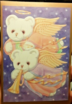 VTG Marian Heath Christmas Victorian Holiday Greeting Cards 18 Pk Angel ...