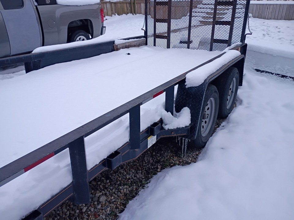 14 Ft Utility Trailer 2023 7 ft wide inside 8 outside to outside | eBay