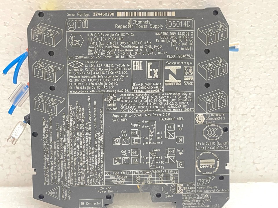 GM International D5014D SIL 2 Channels Repeater Power Supply | eBay UK