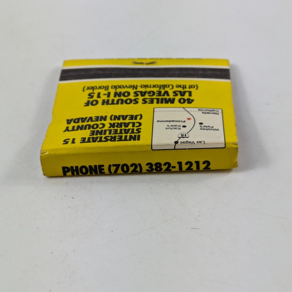 Primadonna Resort Casino I15 Jean Nevada Vintage Matchbook Unstruck ...