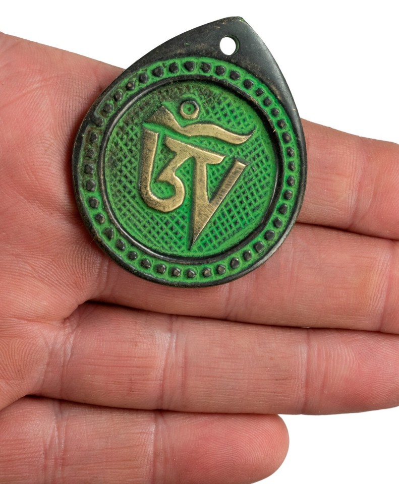 Decoration Wall Aum Or Om Symbol Buddhist Tibetan Brass #581 | eBay ...