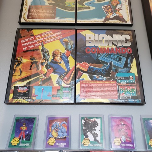 FRAMED Retro 1988 BIONIC COMMANDO NES Video Game Wall Art | eBay