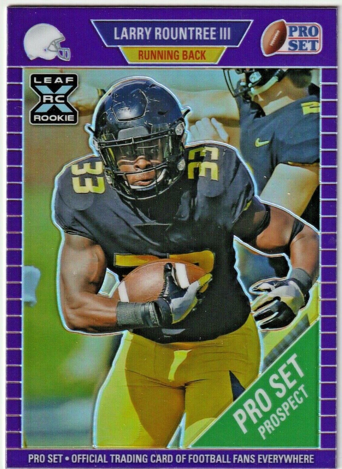 2021 Leaf Pro Set Metal - Larry Rountree III #58 Purple Rainbow /50 (RC ...